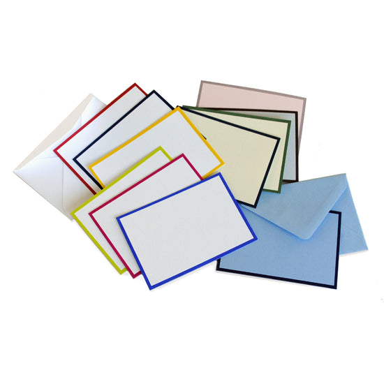 Original Crown Mill Bi-Color Small Note Card Letter Set - White Red ...