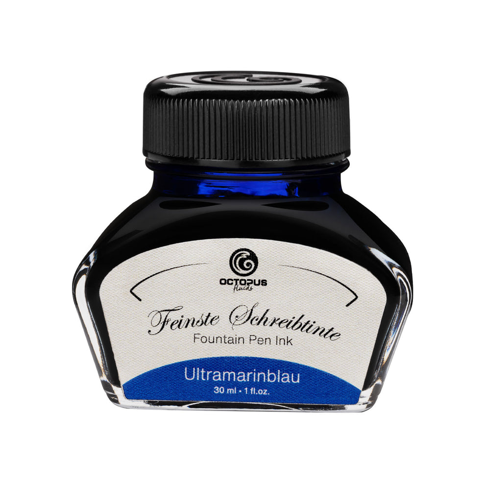 Octopus Fluids Fountain Pen Ink - 30 ml Bottle - Ultramarinblau ...