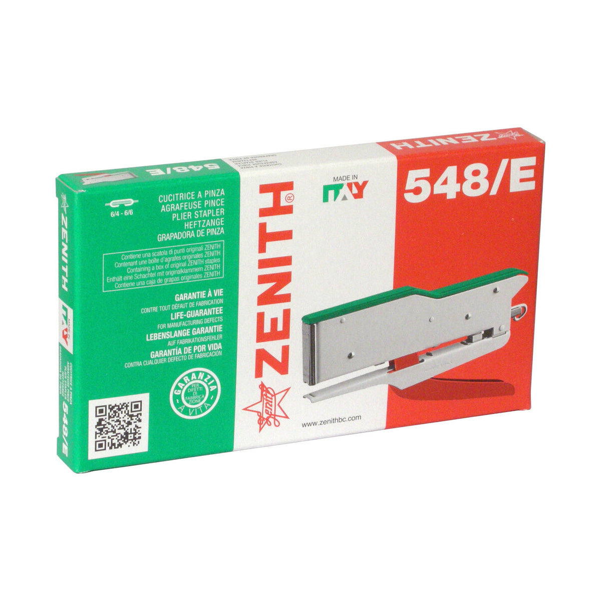 Zenith 548/E Tricolor Pliers Stapler | Made In Italy – The Paper Mind